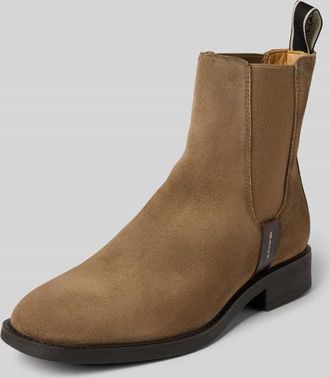 GANT Lederstiefelette mit Label-Detail Modell Fayy