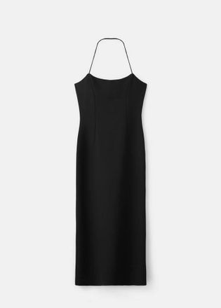 Mango Robe longue ajust&eacute;e noir - Femme - XXS - MANGO