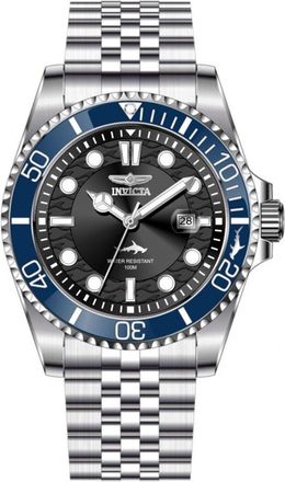 Invicta Pro Diver 50805 Herrenuhr - Quarzwerk - Edelstahl mit schwarzem Zifferblatt - 43 mm