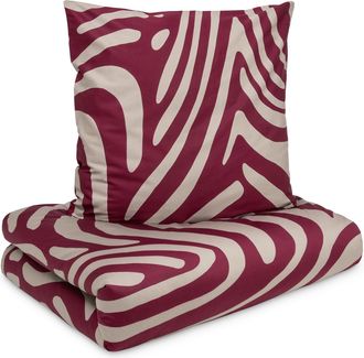 s.Oliver Bettwäsche 155x220 cm - 100% Baumwolle, anschmiegsam & weich, Reißverschluss, Satinbettwäsche rot