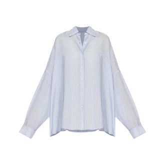 Dries Van Noten Femme, Blouses et Chemises, Bleu, Taille: 36 FR Casia Printed Shirt