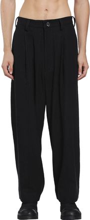 Ziggy Chen Pleated Straight Leg Trousers