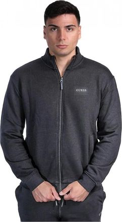 Guess Homme, Sweatshirts et sweats &agrave; capuche, Noir, Taille: S Marzio Zip-through SweaT-shirt