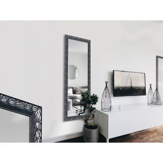Mirrors and More Mirrors And More - Barock Ganzk&ouml;rperspiegel tanja 50x150cm Holzrahmen Schwarz-Silber