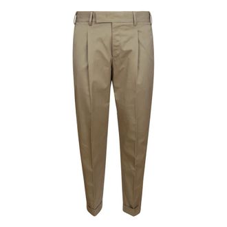 Pantaloni Torino Beige Baumwollhose mit Ges&auml;&szlig;taschen - - Trousers - Herren - Beige - L