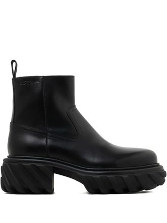 Off-white bottines Exploration Motor en cuir - Noir