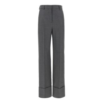 Valentino Garavani Virgin Wool Hosen - - Trousers - Damen - Grau - 3XS