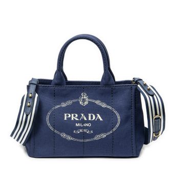 Prada Crossbody Bags - Small Canapa Tote - Gr. unisize - in Blau - f&uuml;r Damen