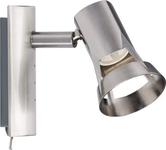 Paulmann Leuchten 66698, Strahler Teja 1-flammig Metall, GU10, Nickel satiniert, 12 x 5.2 x 10 cm