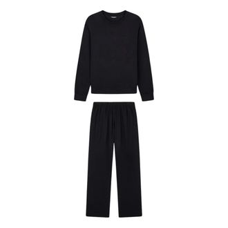 Emporio Armani Lange Pyjama Set Jersey - - Nightwear & Lounge - Herren - Schwarzk - M