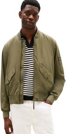 Tommy Hilfiger Bomber Homme Packable avec Col Baseball, Vert (Battle Green), L