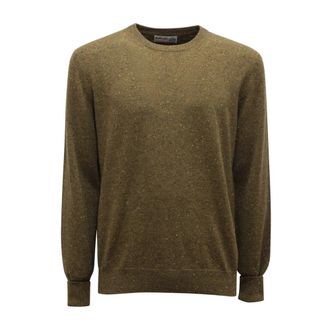 Ballantyne Homme, Pulls, Vert, Taille: L Pull en Cachemire Vert Militaire Pullover