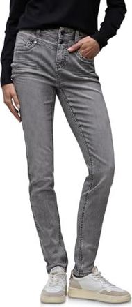 Street One 3716714 Jean Coupe ajustée, Gris délavé Moyen, 33W / 32L Femmes