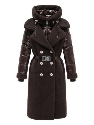Navahoo Damen Teddymantel Kuscheltraum mit 2-in-1 Stepp-Innenteil