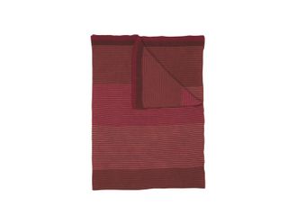 Pip Studio Blockstripe Tagesdecke gestrickt Throw pink 130x170cm (1 St&uuml;ck)