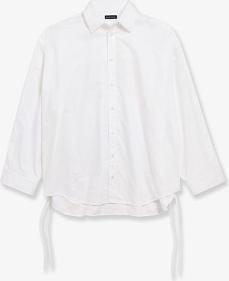 Balenciaga Lace-Up cotton shirt - BALENCIAGA - gender_Woman