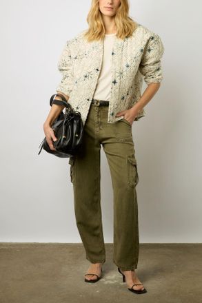 Gerard Darel Veste en boutis brod&eacute; - BABETTE - Ecru