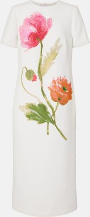 Carolina Herrera Midikleid aus Cr&ecirc;pe