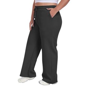 Generic Pantalon Jogging Femme D&eacute;contract&eacute; Jambe Large Polaire Pantalon de Surv&ecirc;tement Taille Elastique Confortable Ample 2026 Id&eacute;al pour Les Femmes en rondeu