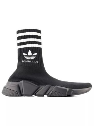 Balenciaga Low-Top Sneaker - Speed Lt Adidas Sneakers - Black/Logo White - Gr. 35 (EU) - in Schwarz - f&uuml;r Damen