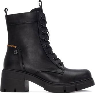 Refresh Bottines Femme Noir - Chaussures confortables et polyvalentes - Mode décontractée - Modèle 17290601 (Taille39)