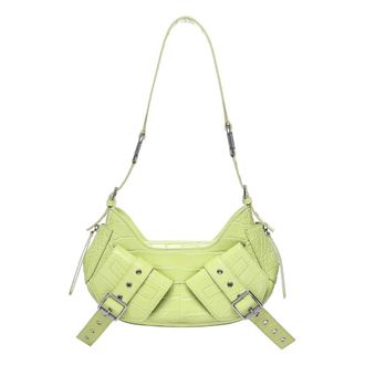 Francesco Biasia Kiwi Leder Umh&auml;ngetasche mit Riemen-Detail - - Bags - Damen - Gr&uuml;n - ONE SIZE