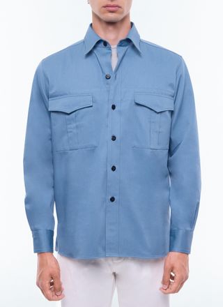 Fursac Surchemise en twill de coton - Taille XXL - Homme