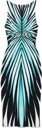 Roberto Cavalli Striped Midi Dress