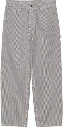 Carhartt Work in Progress Pantalon ample &agrave; rayures en coton