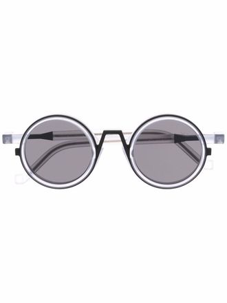 Vava lunettes de soleil &agrave; monture ronde - Blanc