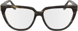 Victoria Beckham Femme, Accessoires, Brun, Taille: ONE Size Rectangle Optical Frame