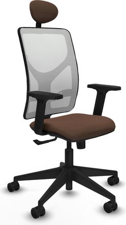 Piqueras y Crespo Sessel f&uuml;r die Arbeit zu Hause, mit 2D-Armen, h&ouml;henverstellbare Lendenwirbelst&uuml;tze und festes Kopfteil, ausgestattet mit 3 Positionen und Schneidescha