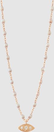 Gigi Clozeau Collier Clin doeil Or Rose Diamants 42cm