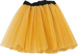 Generic Jupe &agrave; pompons pour fille - Trois doublures - Jupe tutu de danse, jaune, Taille Unique