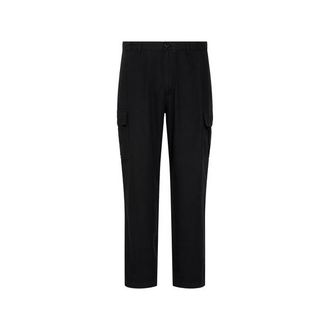 Calvin Klein Pantalon cargo en lin et coton