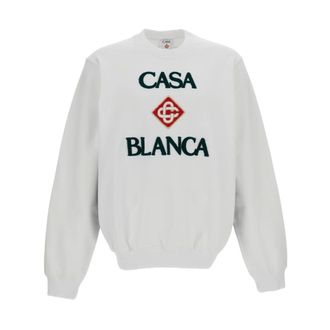 Casablanca Herren, Sweatshirts & Hoodies, Wei&szlig;, XLGr&ouml;&szlig;e