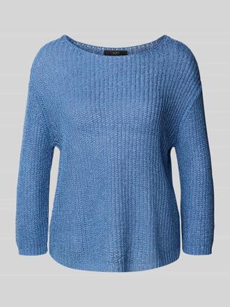 Oui Strickpullover mit U-Boot-Ausschnitt