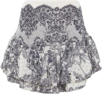 Blugirl Femme, Jupes, Blanc, Taille: 38 FR Shorts