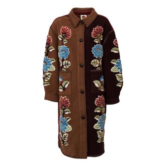 Farm Rio Langer Mantel mit Blumenmuster - - Coats - Damen - Mehrfarbig - XS