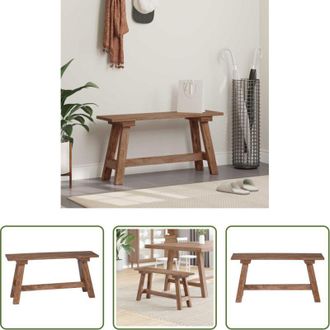 vidaXL vidaXL Banc sans dossier - banc Naturel 92 x 23,5 x 45,5 cm Bois massif dacajou