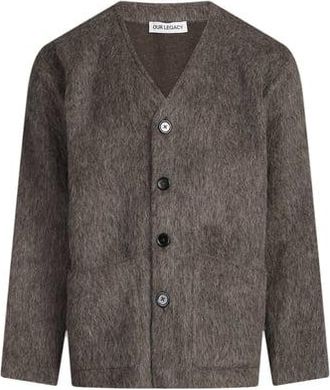 Our Legacy Gilet boutonn&eacute; en laine m&eacute;lang&eacute;e