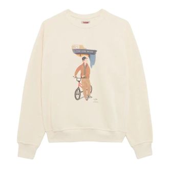 Baracuta Slowboy Arlington Crew Neck Pullover - - Sweatshirts & Hoodies - Herren - Wei&szlig; - M
