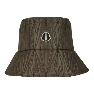 Moncler unisex, Accessoires, Brun, Taille: M Quilted Bucket Hat
