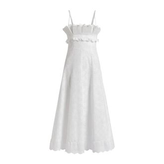 Alberta Ferretti Abito Sangallo Dis Degrad&egrave; - - Dresses - Damen - Wei&szlig; - M
