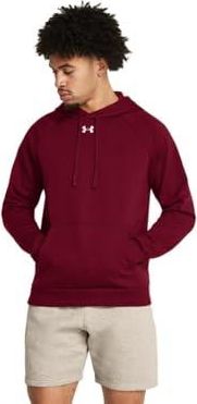 Under Armour Rival Fleece Hoodie Sweatshirt &agrave; Capuche, (625) Cardinal / / Blanc, Small Femme