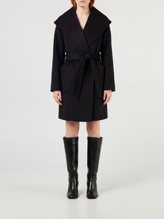 Max Mara Manteau peignoir en laine de chameau avec ceinture et col ch&acirc;le