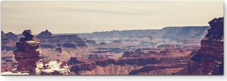 Paul Sinus Art Leinwandbilder | Bilder Leinwand 120x40cm wundersch&ouml;ne Felsschlucht - Grand Canyon