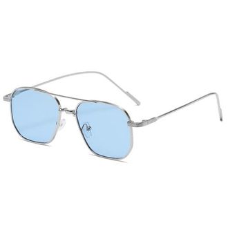 Generic Lunettes de soleil en m&eacute;tal for hommes et femmes, tendance, for la conduite quotidienne, Photo(Blue)