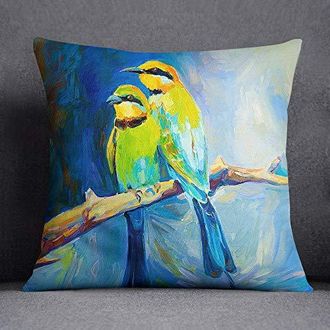 Bonamaison Le Jardin du Lin Kissenhüllen, Cotton, Mehrfarbig, 45x45