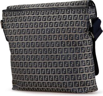 Fendi Hobo Bags - Zucchino Canvas Crossbody - Gr. unisize - in Grau - f&uuml;r Damen